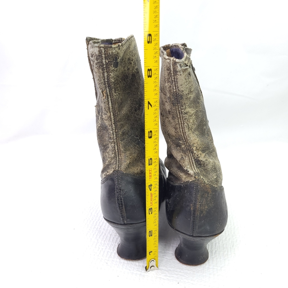 Antique Victorian Edwardian Leather Button Up Boots W… - Gem